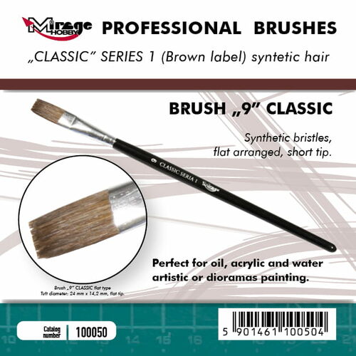 Mirage-Hobby 100050 Brush "9" Classic Series 1 (Brown label)