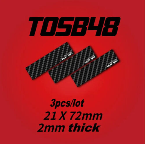 Galaxy-Model T05B48 Carbon Fiber Sanding Board 2 mm - 3 pcs (21 x 72 mm)