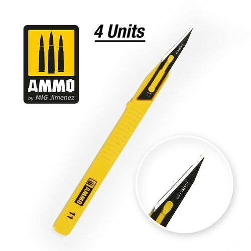 AMMO of Mig Jimenez 8688 Mini Blade Straight – 4 pcs.