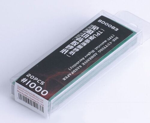 Border Model BD0083 Die-Cutting Adhesive Sandpaper #1000 - 20 pcs. (TPU Material - Higher Durability)