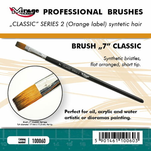 Mirage-Hobby 100060 Brush "7" Classic Series 2 (Orange label)