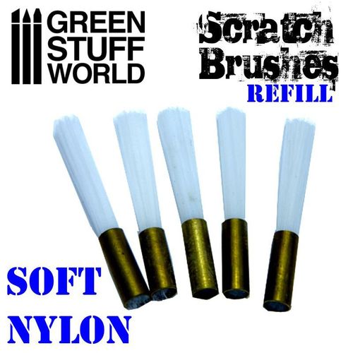 Green Stuff World 1654 SOFT NYLON Refill for Scratch Brush