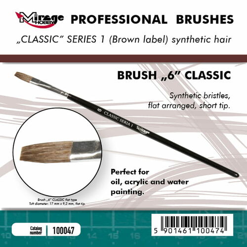 Mirage-Hobby 100047 Brush "6" Classic Series 1 (Brown label)