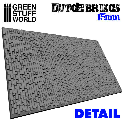 Green Stuff World 1626 Rolling Pin DUTCH Bricks 15mm