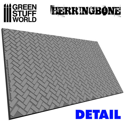 Green Stuff World 1675 Herringbone Rolling pin