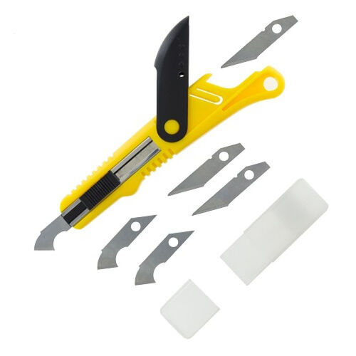 Shesto PKN4150-S Plastic Cutter Scriber Tool & 5 Spare Blades