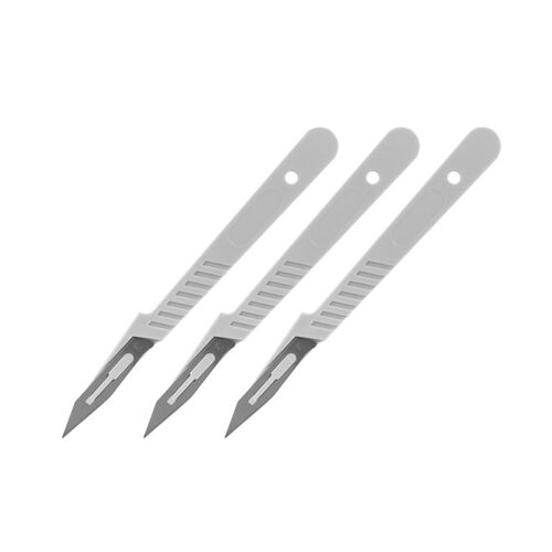 Shesto PKN1007-3 Modelcraft Disposable Scalpel Set x3