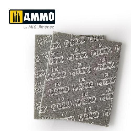AMMO of Mig Jimenez 8555 Sanding Sponge Shee (100)