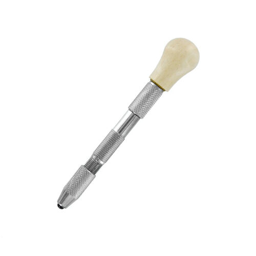 Shesto PPV2238 Pin Vice - Double Ended with Wood Swivel Top (0 - 2.9mm)
