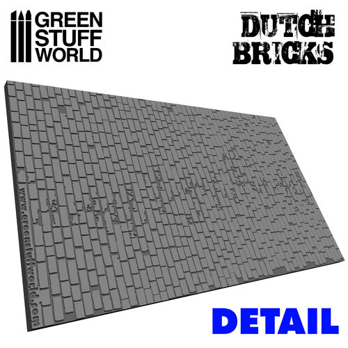 Green Stuff World 1336 DUTCH Bricks Rolling Pin