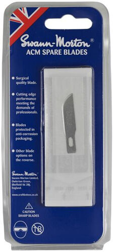 Swann Morton 9130 No.10 Blade to fit SWA-9105 No.1 handle in pack of 5 blades