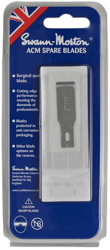 Swann Morton 9138 No.18 Blade to fit SWA-9106 No.2 and SWA-9107 no.5 handle in pack of 5 blades