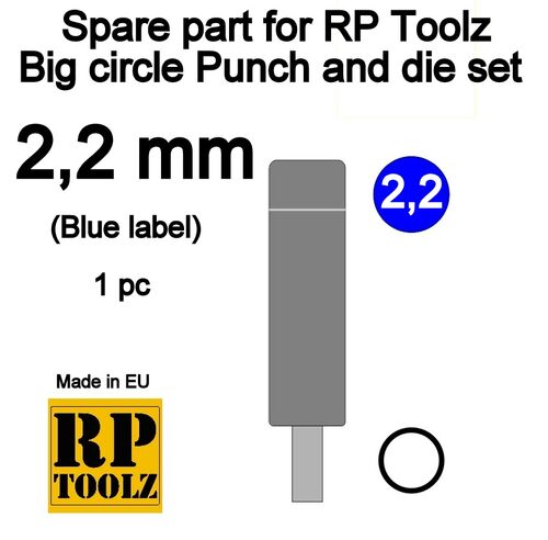 RP TOOLZ RP-PDBL22 Spare part for RP Toolz BIG circle punch and die set 2,2