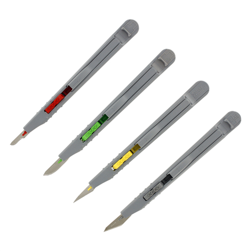 Shesto PKN3216-S Retractable Safety Knives Set (4 pcs)
