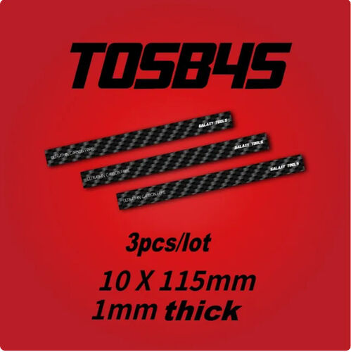 Galaxy-Model T05B45 Carbon Fiber Sanding Board 1 mm - 3 pcs (10 x 115 mm)