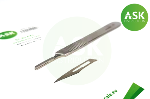 Art Scale Kit T0075 Scalpel stainless steel with 3pcs spare blades no.11