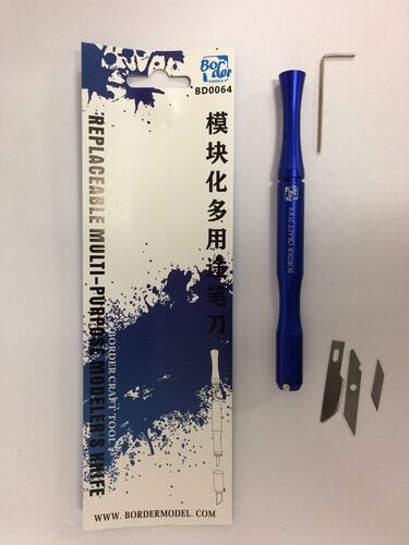 Border Model BD0064 Multi-Purpose Model Knife (3 in 1) Blue