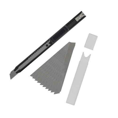 Shesto PKN1910 Slim Snap-Off Knife & 10 Blades