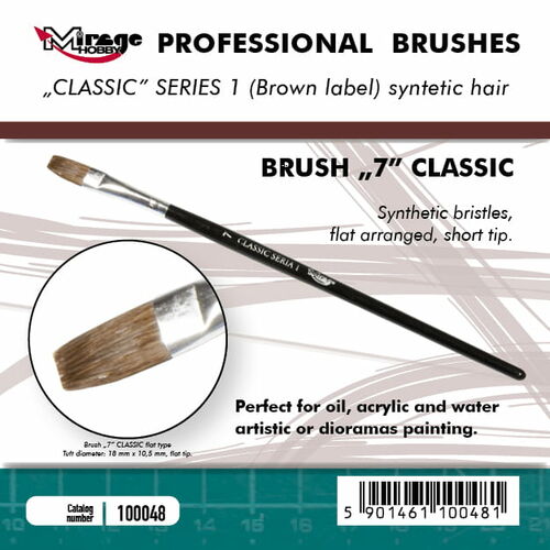Mirage-Hobby 100048 Brush "7" Classic Series 1 (Brown label)