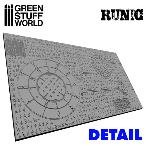 Green Stuff World 1222 Rolling pin Runic