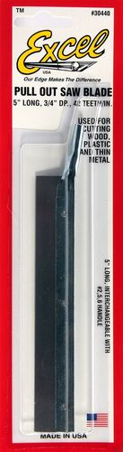 Excel Hobby Tools 30440 Pull Saw Blade 3/4 " Deep - 42 Teeth/In