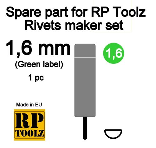 RP TOOLZ RP-PDGR16 Spare part for RP Toolz Rivets maker set 1,6