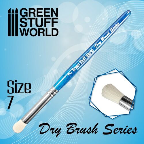 Green Stuff World 2955 Dry Brush - Size 7 BLUE SERIES