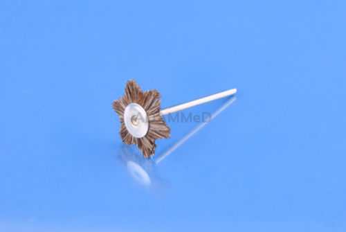 Adammed A413-E Szczotka polerska brązowa średnio-twarda 22x41 mm