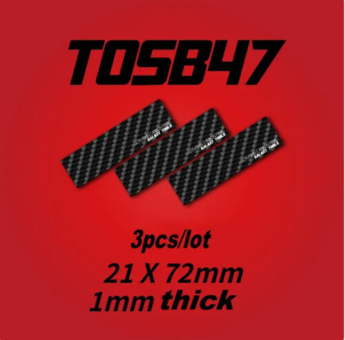 Galaxy-Model T05B47 Carbon Fiber Sanding Board 1 mm - 3 pcs (21 x 72 mm)
