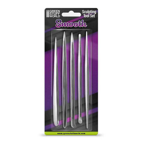 Green Stuff World 3127 Smooth Sculpting Tools Set (5 pcs)