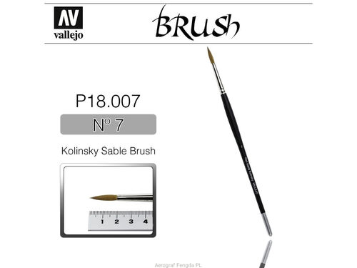 Vallejo P18007 Brush - Kolinsky - Sable 7