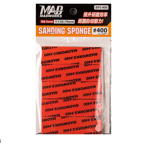 Madworks SP3-400 3mm Sanding Sponge #400 (10pcs)