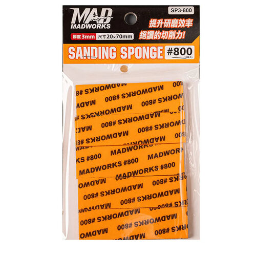 Madworks SP3-800 3mm Sanding Sponge #800 (10pcs)