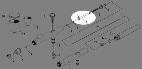 Iwata Medea Iwata mocowanie iglicy CN+BCN N1151
