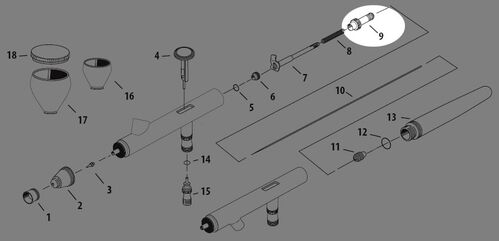 Iwata Medea Iwata mocowanie sprężyny iglicy CN+BCN N1701