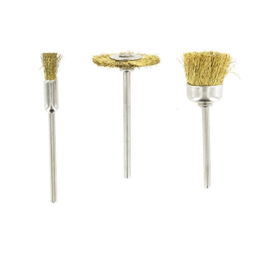 Shesto RBU2900 Rotacraft Assorted Brass Brushes (3 pcs)