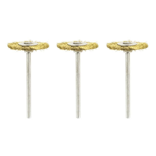 Shesto RBU2921-3 Rotacraft Brass Wheel Brushes (3 pcs)