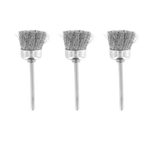 Shesto RBU4610-3 Rotacraft Steel Cup Brushes (3 pcs)