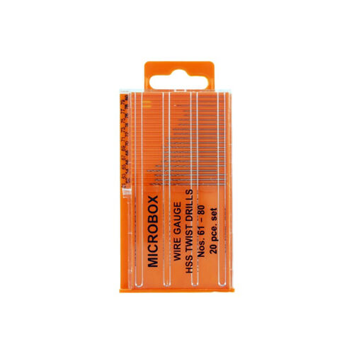 Shesto PDR4004 Modelcraft 20 Pce Microbox Drill Set (No.61 - 80)