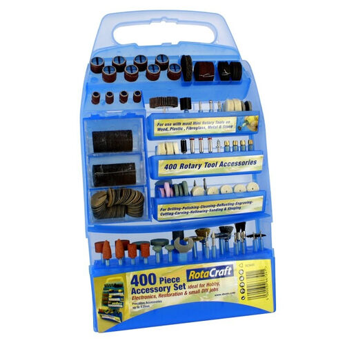 Shesto RC9400 Various Mini Accessories for use with all Mini Rotary Modelling Tools (400 pcs)