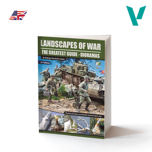 Vallejo 75004 Lanscapes of War Volume I (English) by Rodrigo Hernandez Cabos