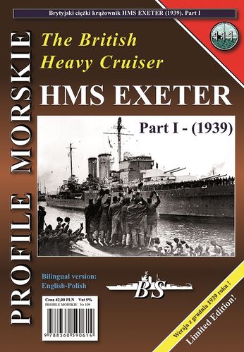 Profile Morskie 111 Brytyjski ciężki krążownik HMS EXETER (1939)