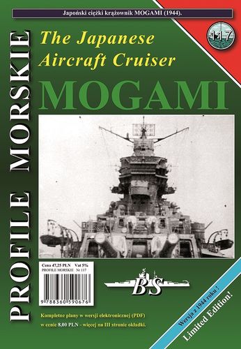 Profile Morskie 117 Japoński aircraft krążownik MOGAMI (1943)
