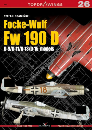 Kagero TD-7026-EN+PL Focke-Wulf Fw 190 D. D-9/D-11/D-13/D-15 models