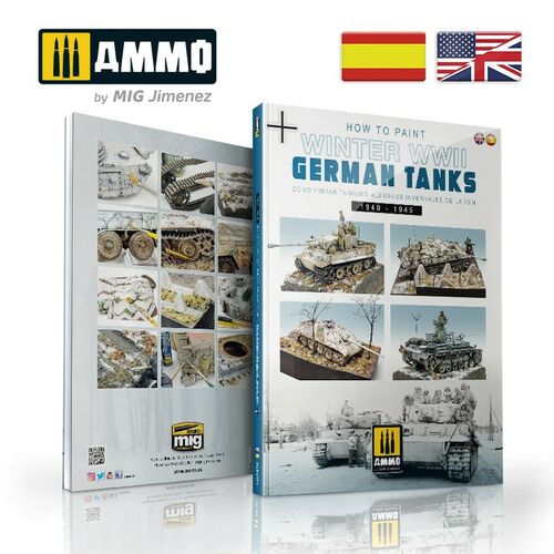 AMMO of Mig Jimenez 6039 How to Paint Winter WWII German Tanks Multilingüal (Eng - Spa)