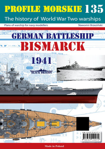 Profile Morskie 135 German Battleship Bismarck (1941)