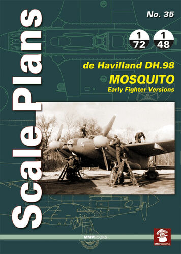 MMP Books SC35 Scale Plans - de Havilland DH.98 Mosquito, Early Fighter Versions