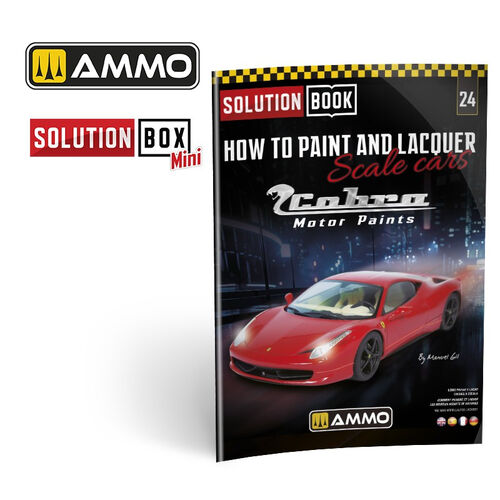 AMMO of Mig Jimenez 6604 Solution Book 24 - How To Paint And Lacquer Scale Cars (English, Spanish, French, German)
