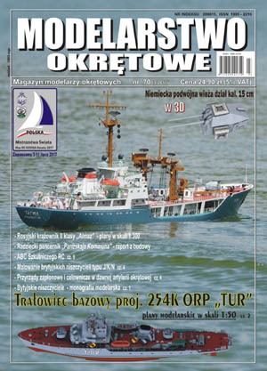Modelarstwo Okrętowe Modelarstwo Okretowe nr.70 Trałowiec bazowy proj. 254K ORP "TUR"