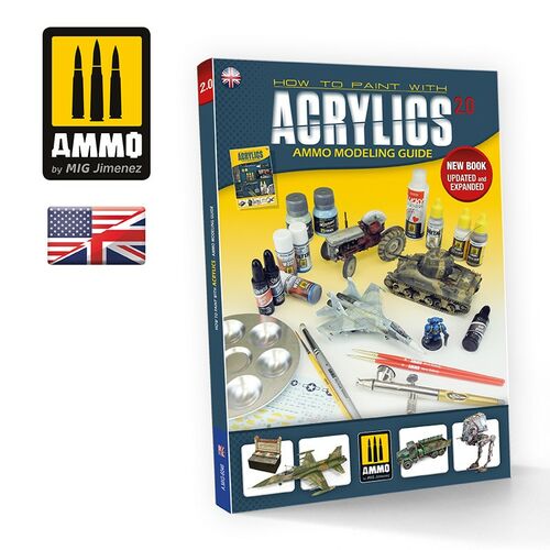 AMMO of Mig Jimenez 6046 How to paint with Acrylics 2.0. AMMO Modeling guide (English)